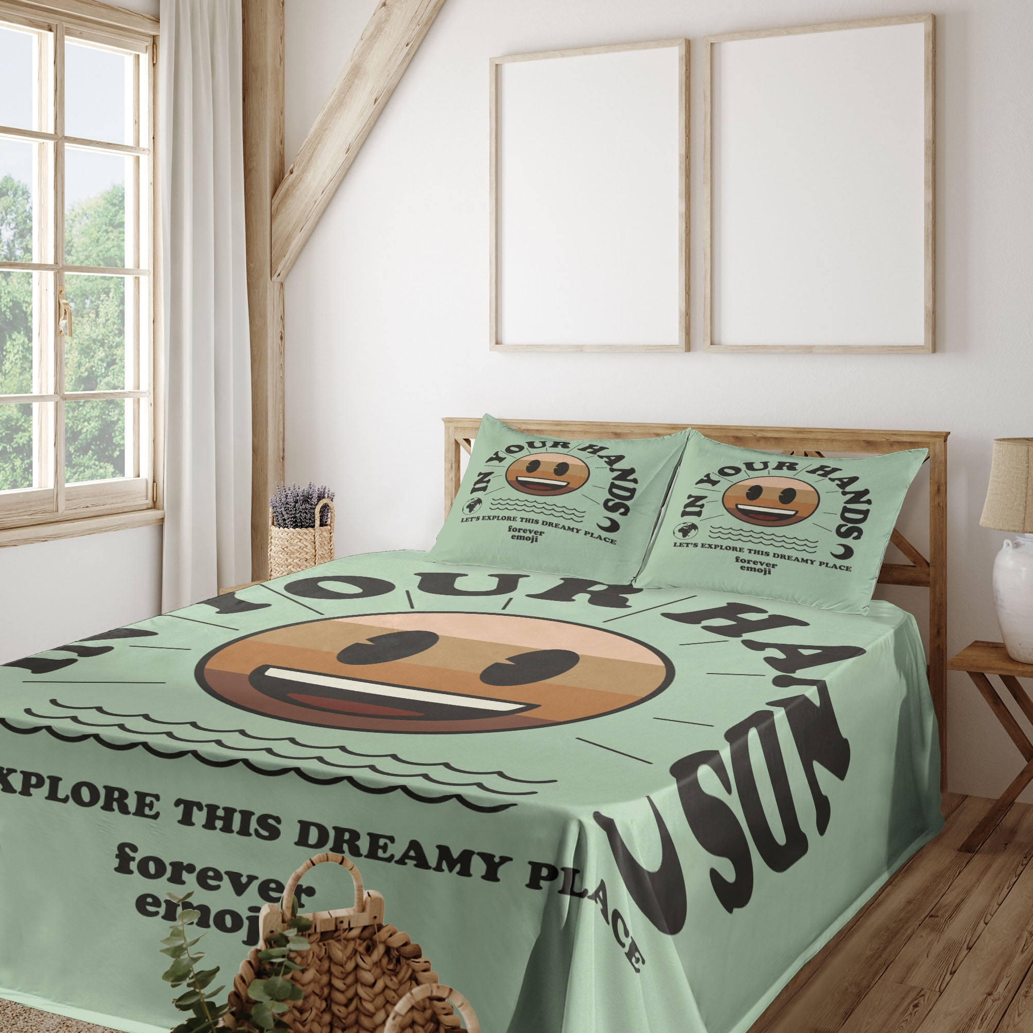 Emoji Sheet Set, Nature Concept Explore Themed Saying Globe Moon ...