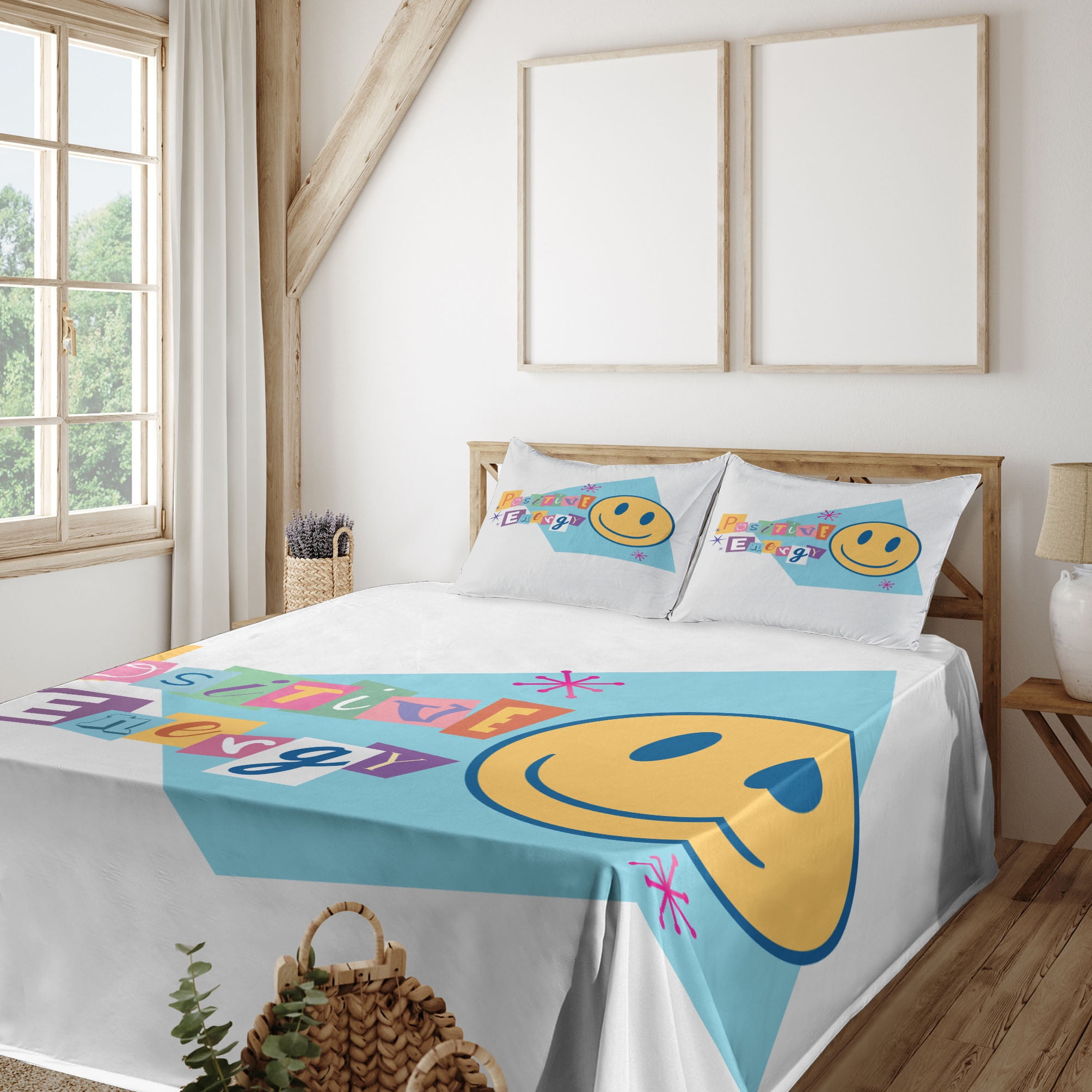Emoji Sheet Set, Positive Energy Lettering in Classic Colorful 90s ...
