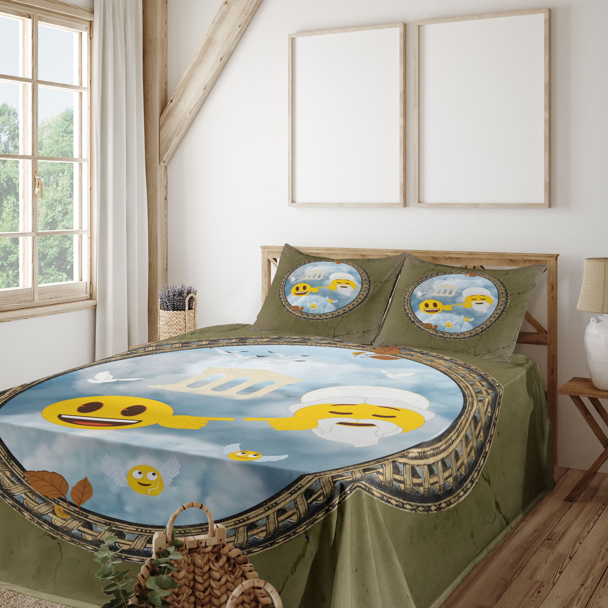 Emoji Sheet Set, Renaissance Inspiration Simple Touching the Hand of ...