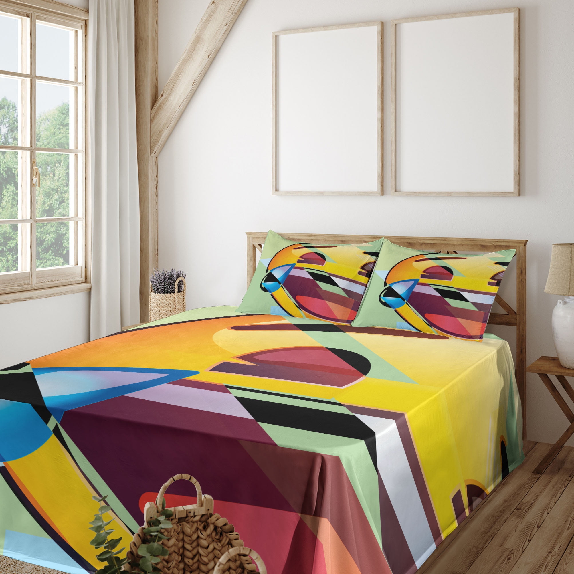 Emoji Sheet Set, Round Shaped Happy Character Design with Futuristic ...