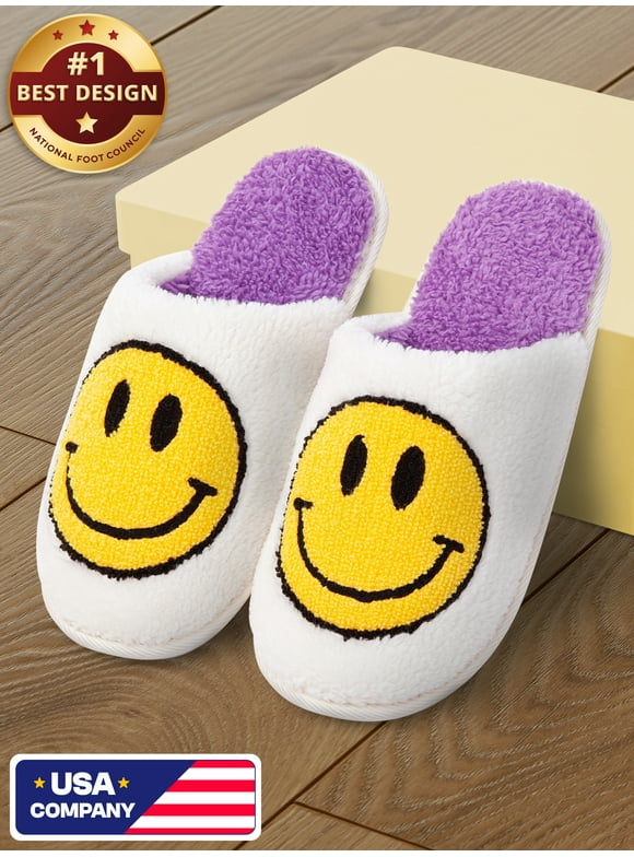 Smiley Face Slippers Shoes