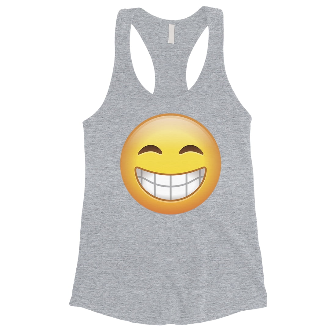 Emoji-Smiling Womens Grey Honorable Suuportive Halloween Tank Top ...