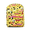 Emojination 16" Smiley Face Emoji School Kids Bookbag with Happy LOL ...