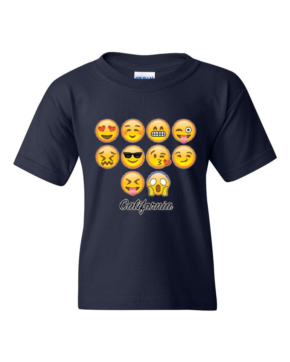 Emojis T-Shirt California Unisex Youth Shirts - Walmart.com
