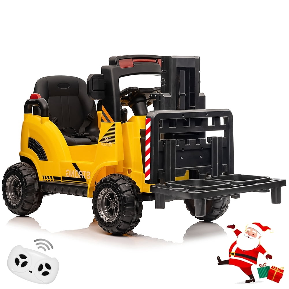 Emorefun 12V Battery Powered Forklift Car, Liftable Fork and Pallet ...