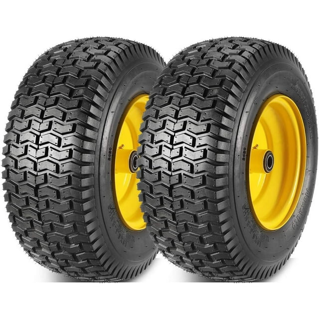 Emorefun 2PCS 16x6.50-8 Lawn Mower Tires with Rim Fits Most John Deere ...