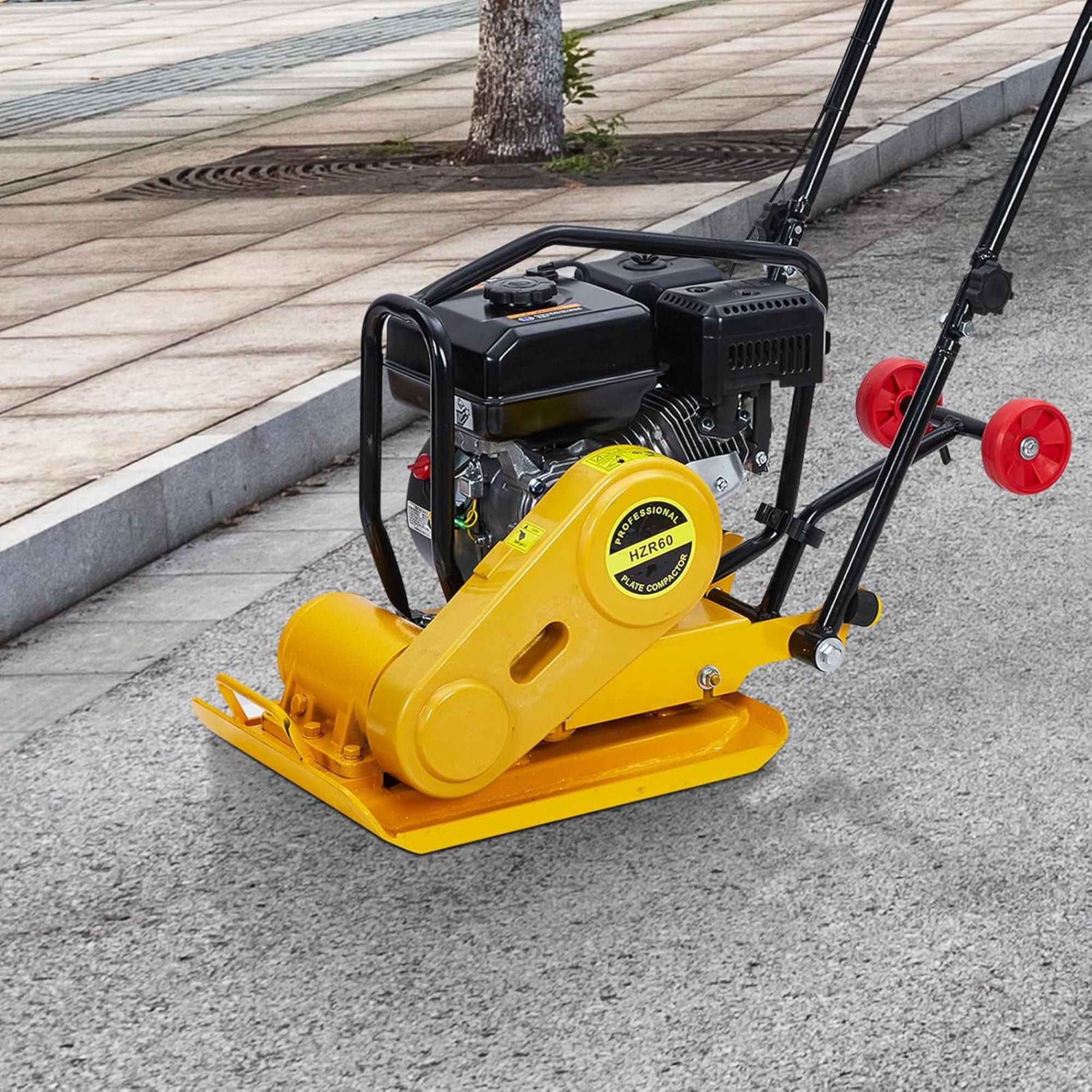 Emorefun Plate Compactor with 7HP/212CC Gas Engine, Ground Tamper for ...