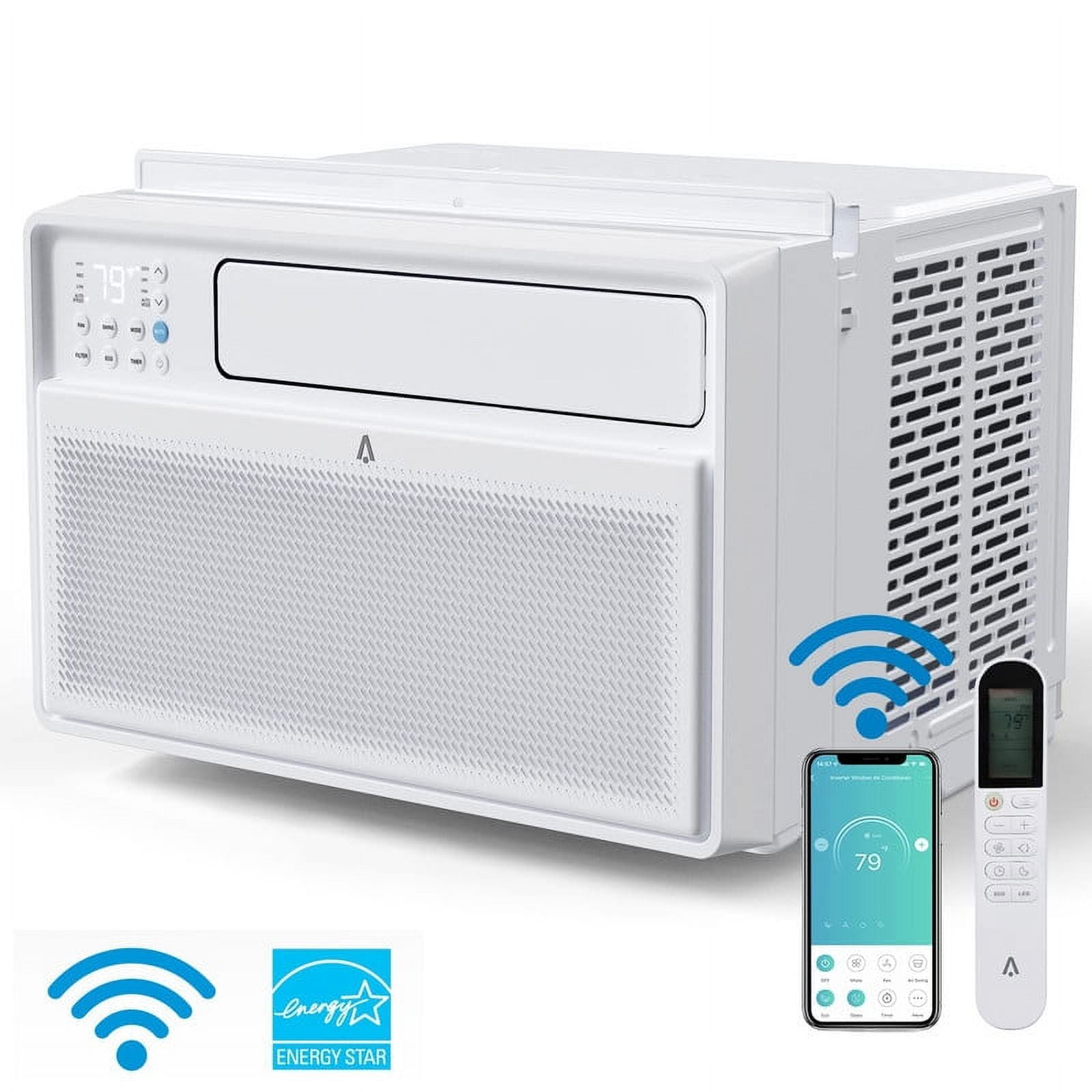 Emorefun Smart Inverter Window-Mounted Air Conditioner 8,000 BTU with ...