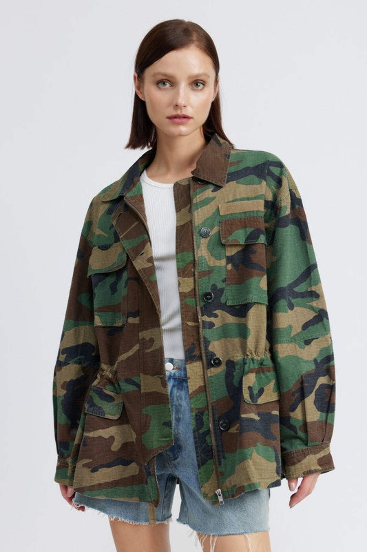 Emory Park Camo Button Down Jacket - Walmart.com