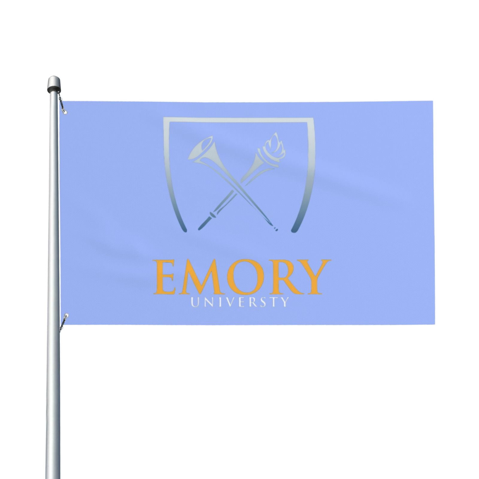 Emory University Flag 3x5 Outdoor ,Sewn Stripes, Stronger Brass ...