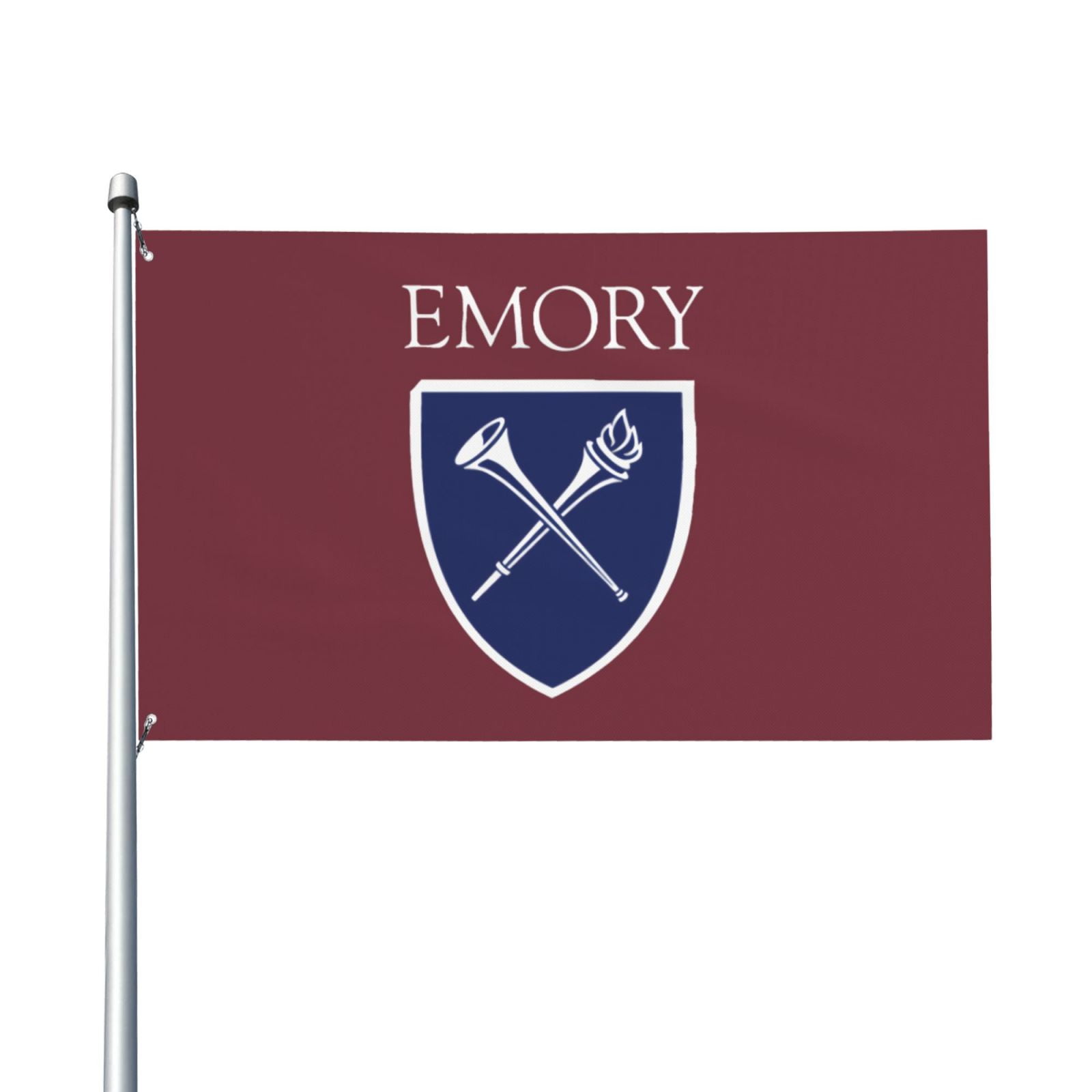 Emory University Flag 3x5 Outdoor ,Sewn Stripes, Stronger Brass ...