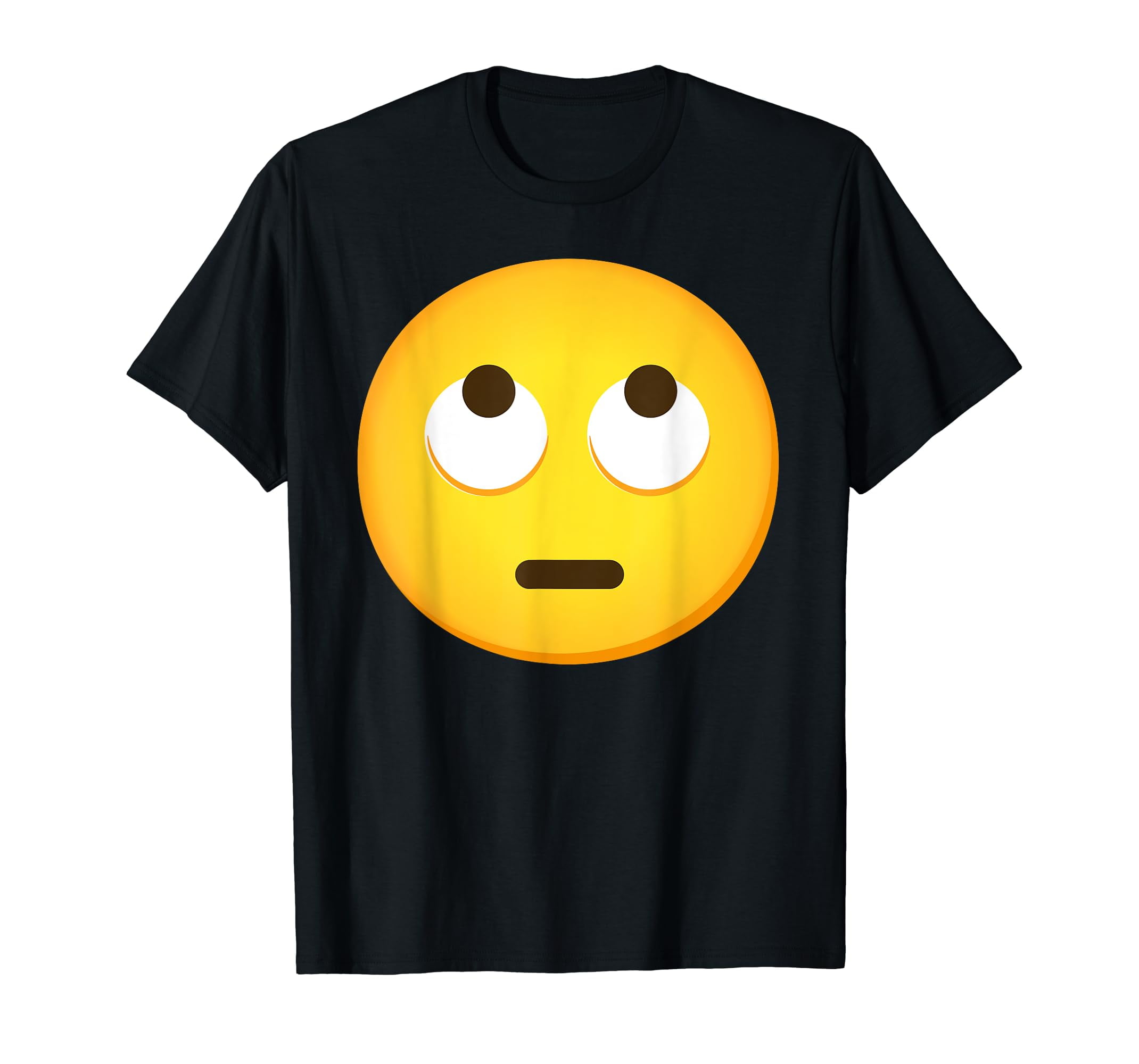Emoticon Face with Rolling Eyes Eye roll Emoticon Gift T-Shirt ...