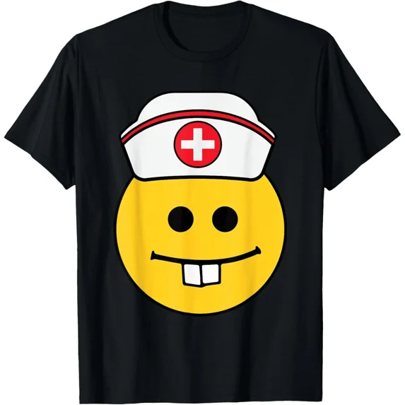 Emoticon Faces Nurse Life Cute Medical Humor Appreciation Gift Unisex T ...