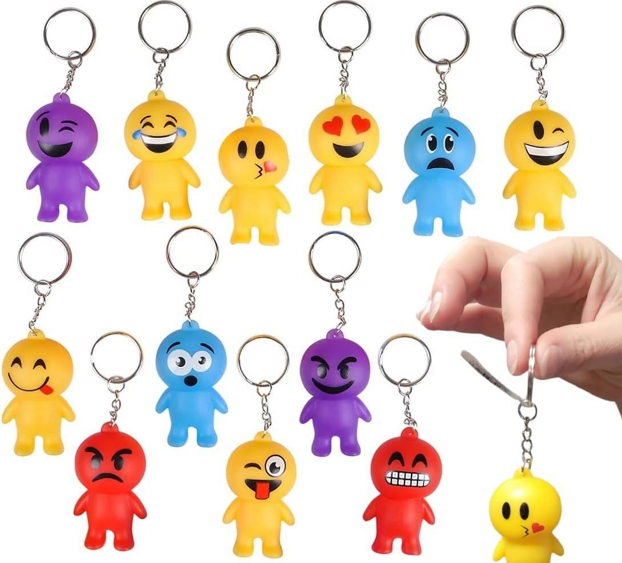 Emoticon Guy Keychains for Key and Backpacks (12 Pack) - Walmart.com
