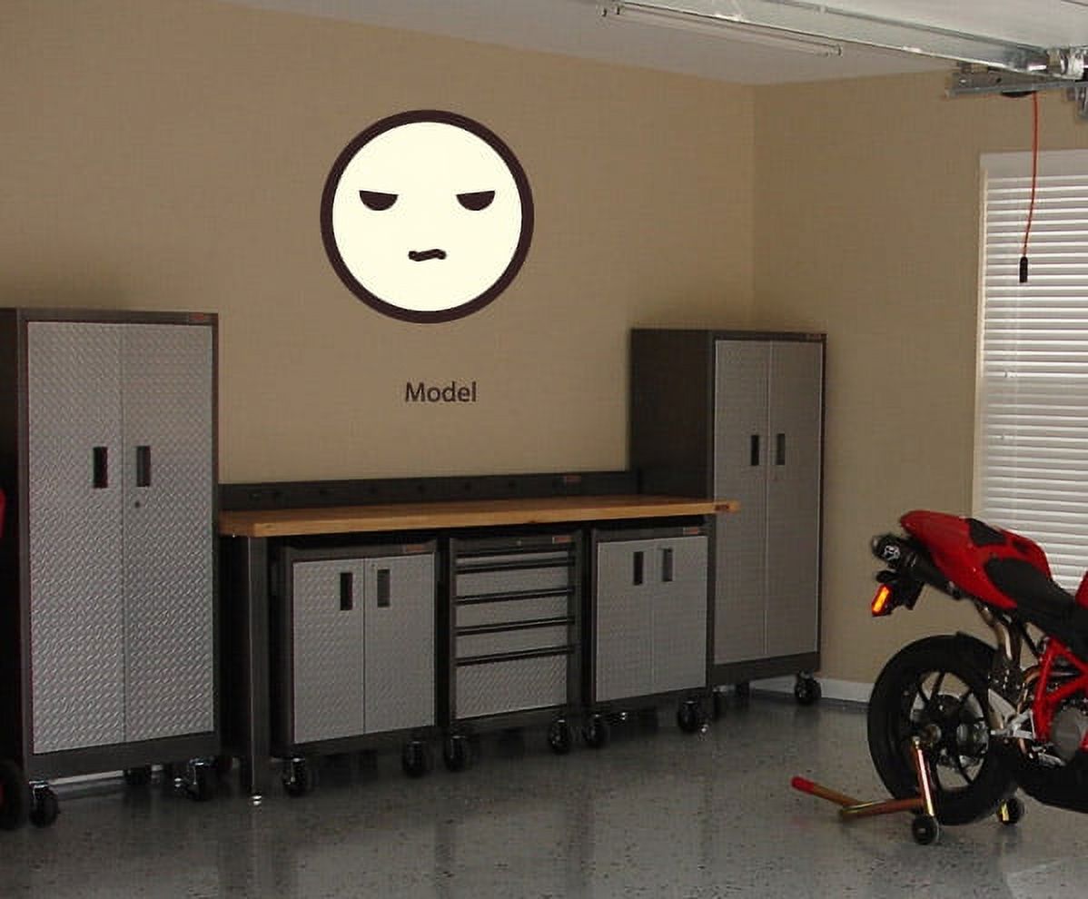 Emoticon Model Face Wall Decal - Vinyl Decal - Car Decal - Idcolor097 ...
