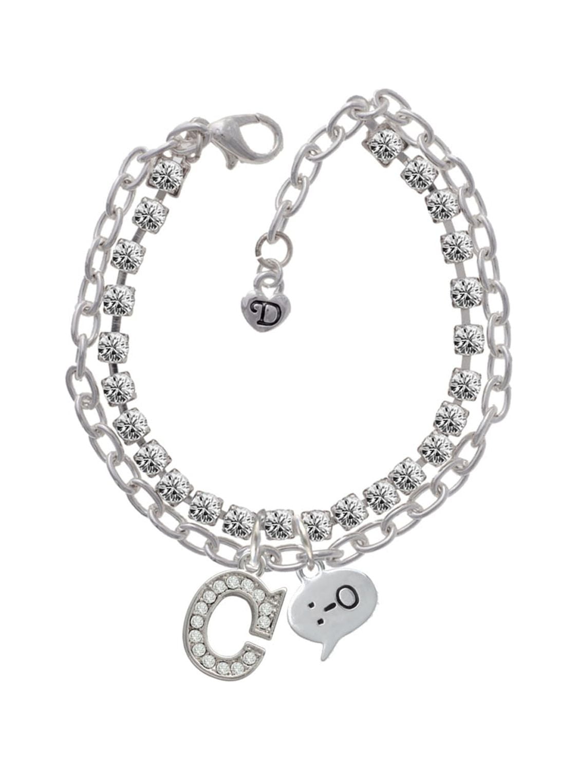 Emoticon :-O - Surprise -C- Double Strand Madison Charm Bracelet ...
