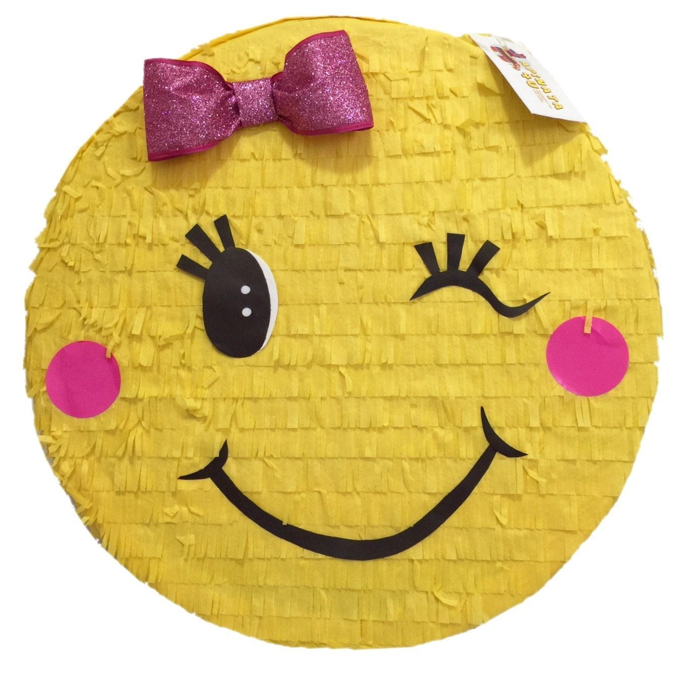 Emoticon Pinata with Pink Bow - Walmart.com
