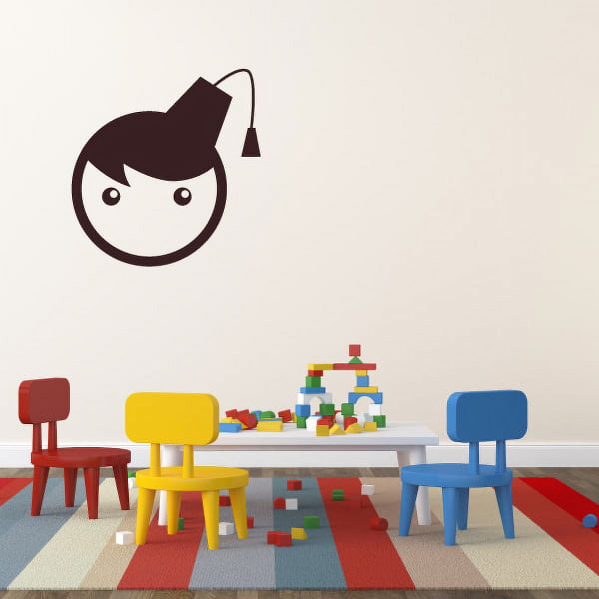 Emoticon Wall Decal - Vinyl Decal - Car Decal - Id006 - 36 Inches ...