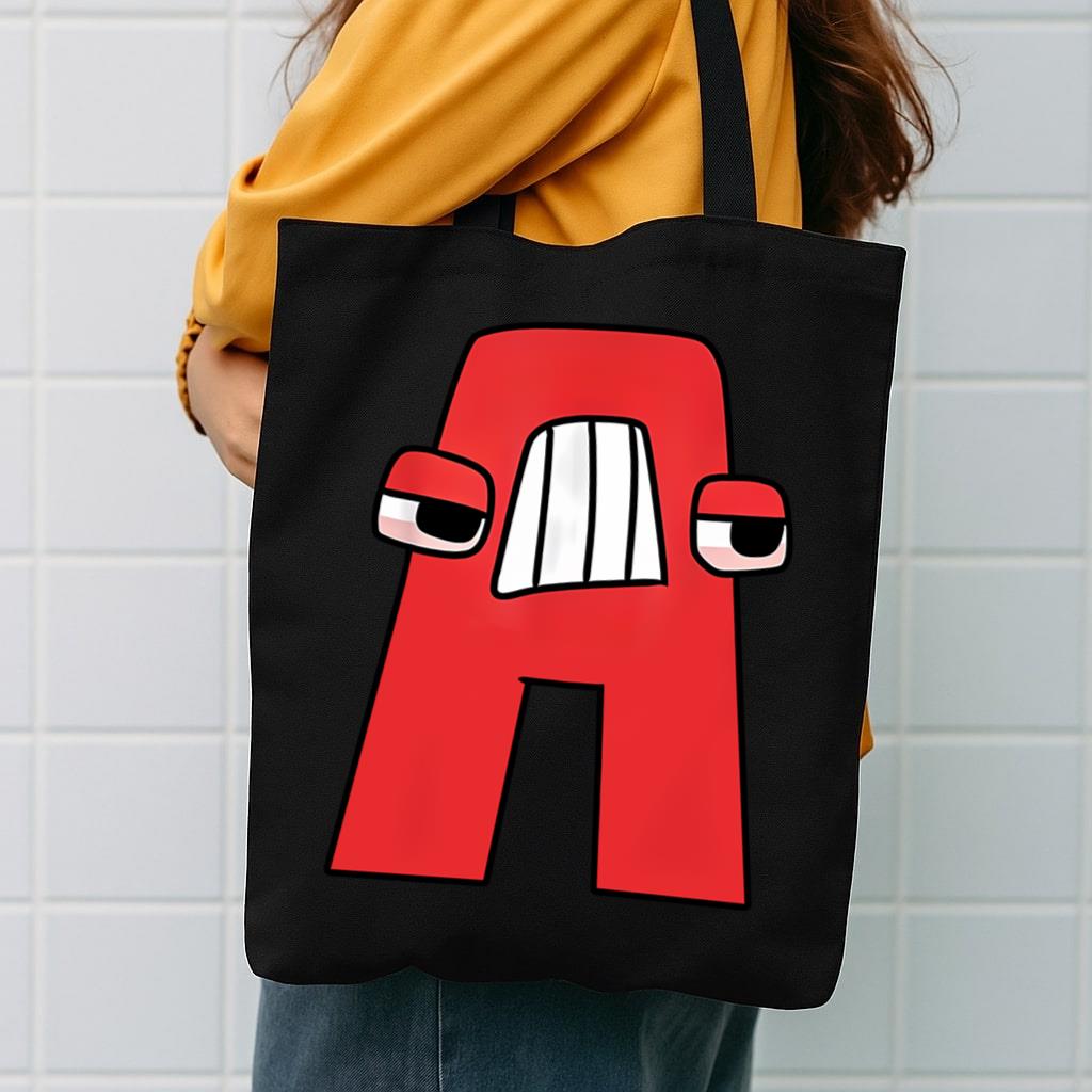 Emotion Letter A Alphabet Lore Bag Gift Black Tote Bag-TH21802 ...