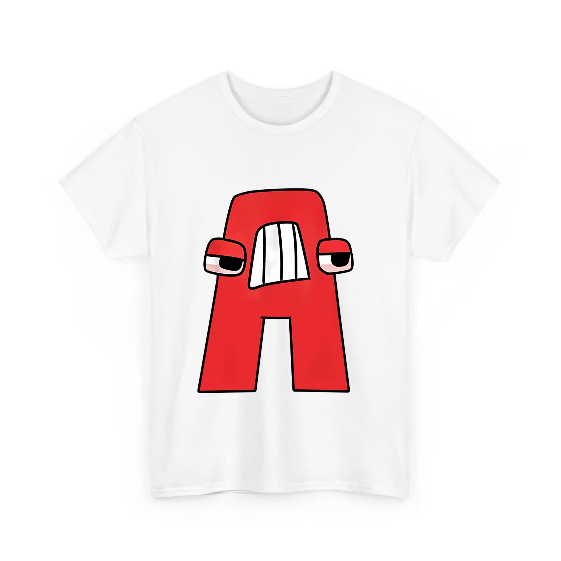 Emotion Letter A Alphabet Lore Shirt Gift Black Unisex T-Shirt ...