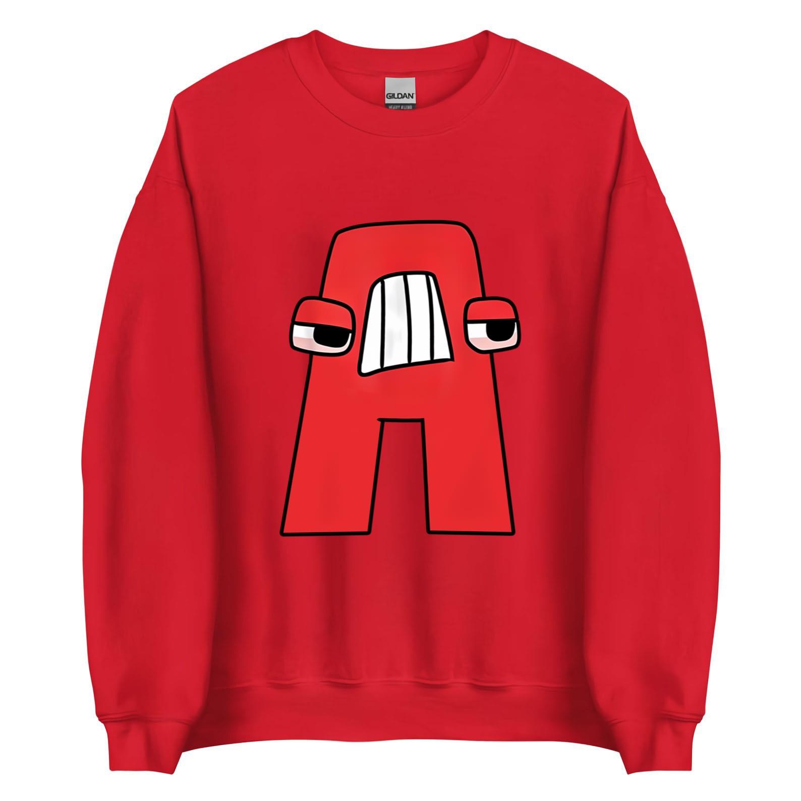 Emotion Letter A Alphabet Lore Shirt Gift Black Unisex T-Shirt ...