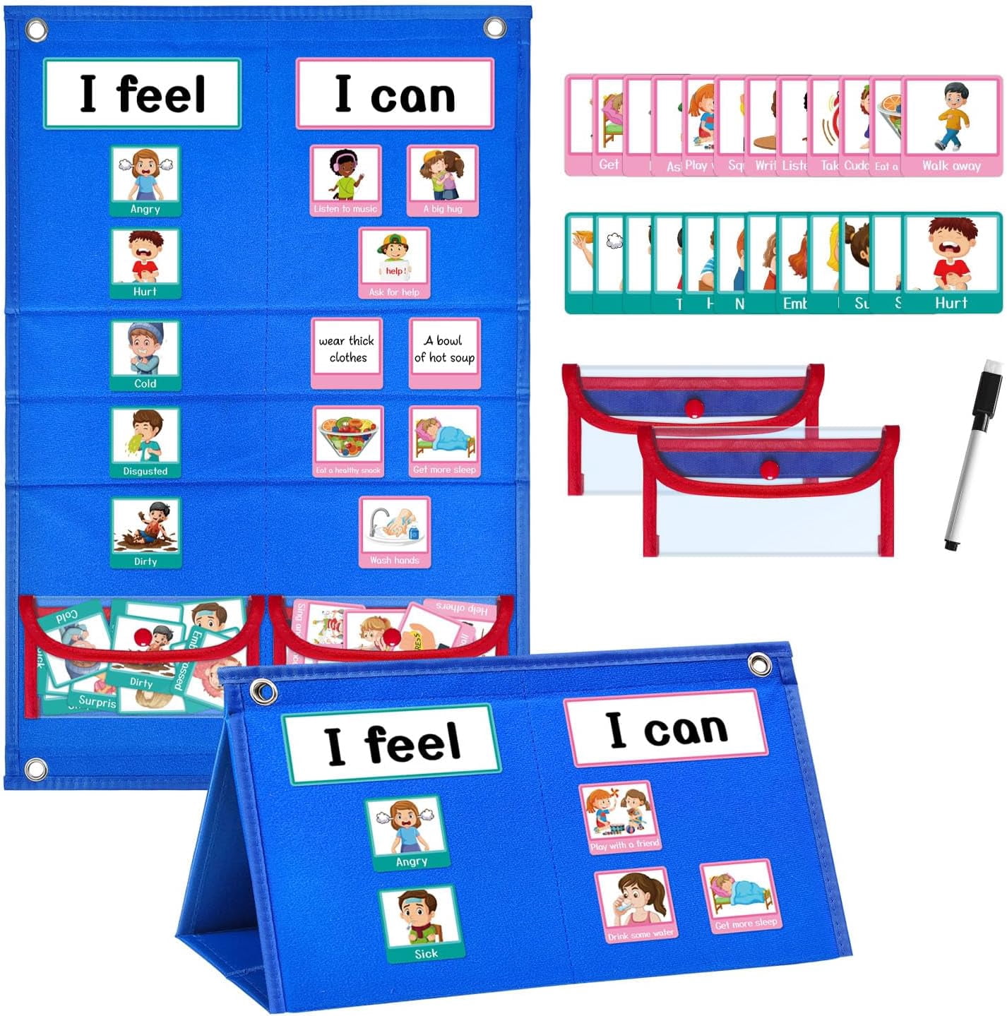 Emotion Regulation Chart for ,I Feel...I Can...Visual Chart, & Self ...