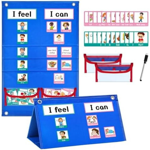 Emotion Regulation Chart for Kids,I Feel...I Can...Visual Chart,ADHD ...