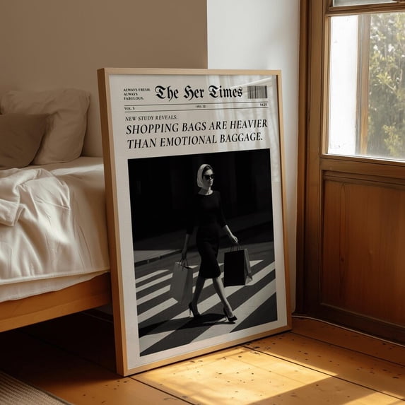 Emotional Baggage Newspaper Poster Retro Preppy Dorm Decor Poster ...