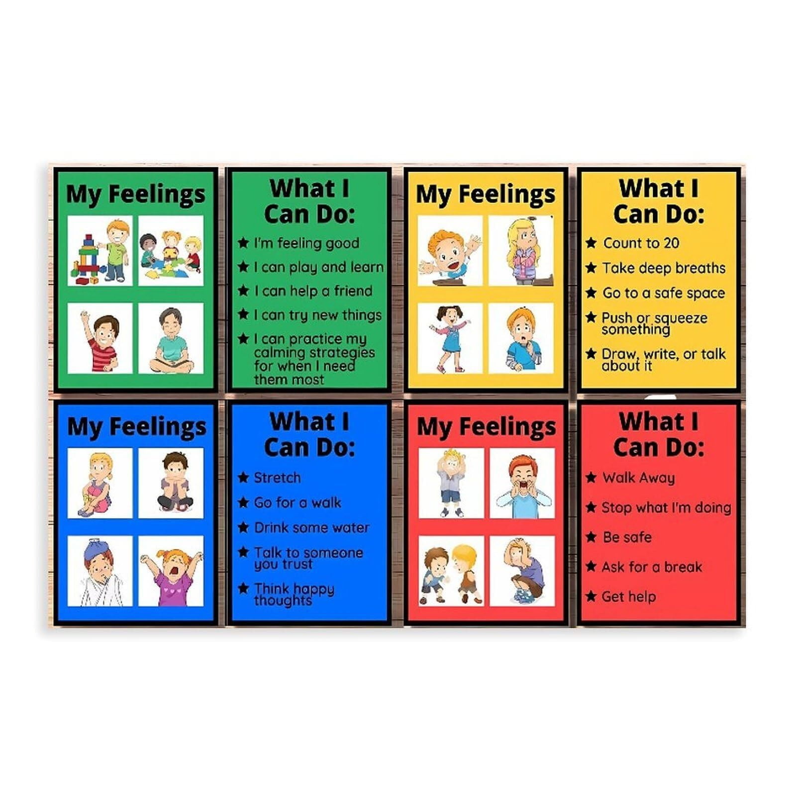 Emotional Charts Educational Emotional Corner Classroom Decorations For ...