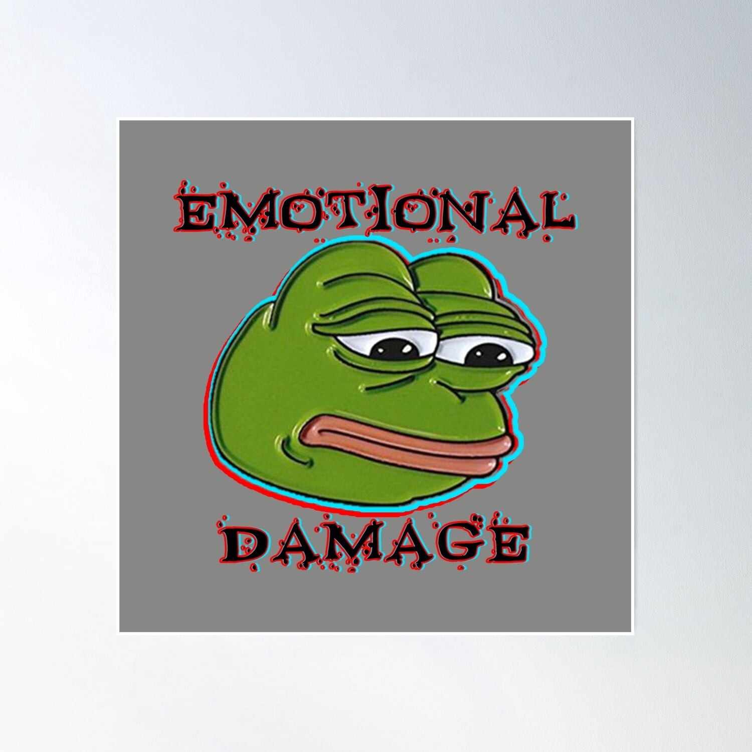 Emotional Damage 02 Poster Wall Art, Modern Wall Decor, 24x24 UNFRAMED ...