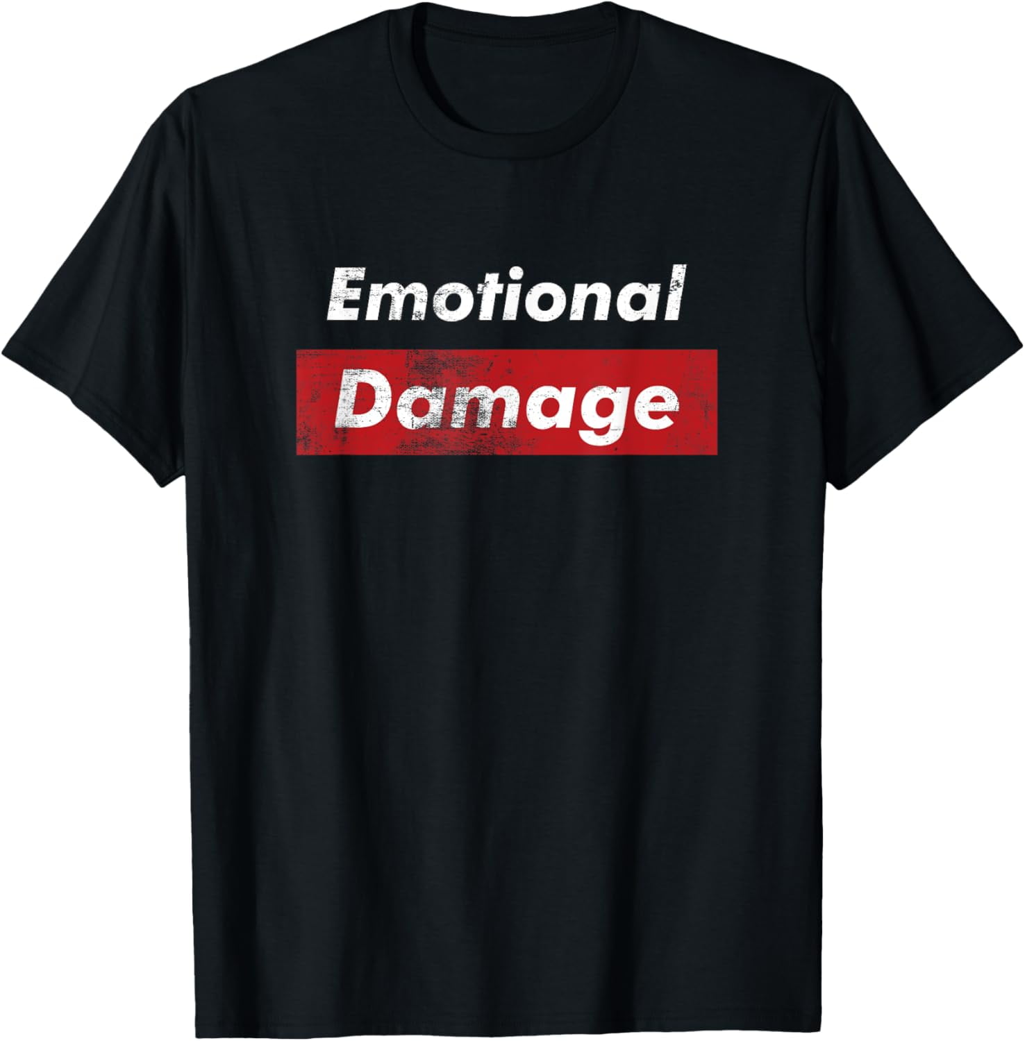 Emotional Damage Funny Viral Meme Box Logo T-Shirt men and women can ...