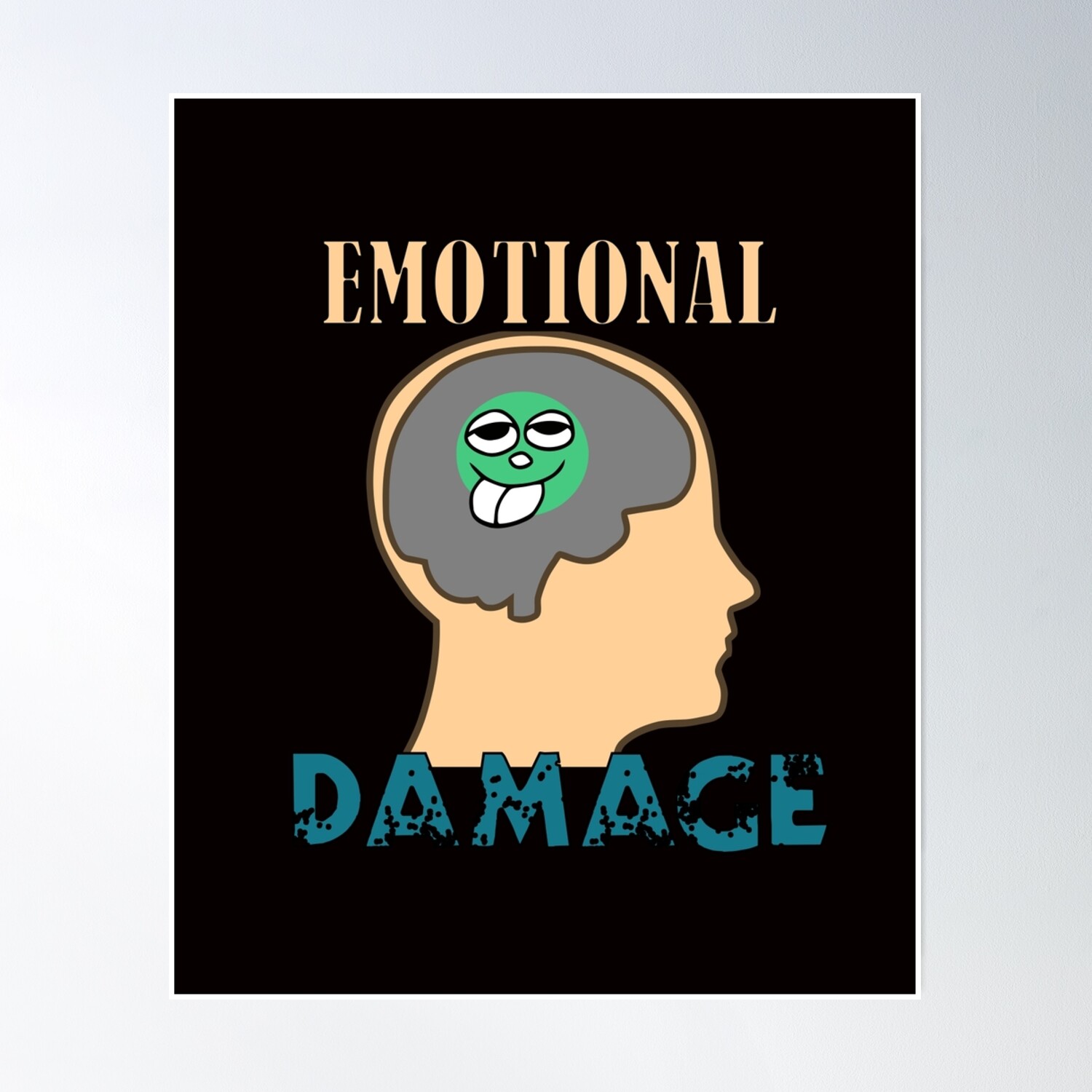 Emotional Damage Poster Wall Art, Modern Wall Decor, 8x12 UNFRAMED ...