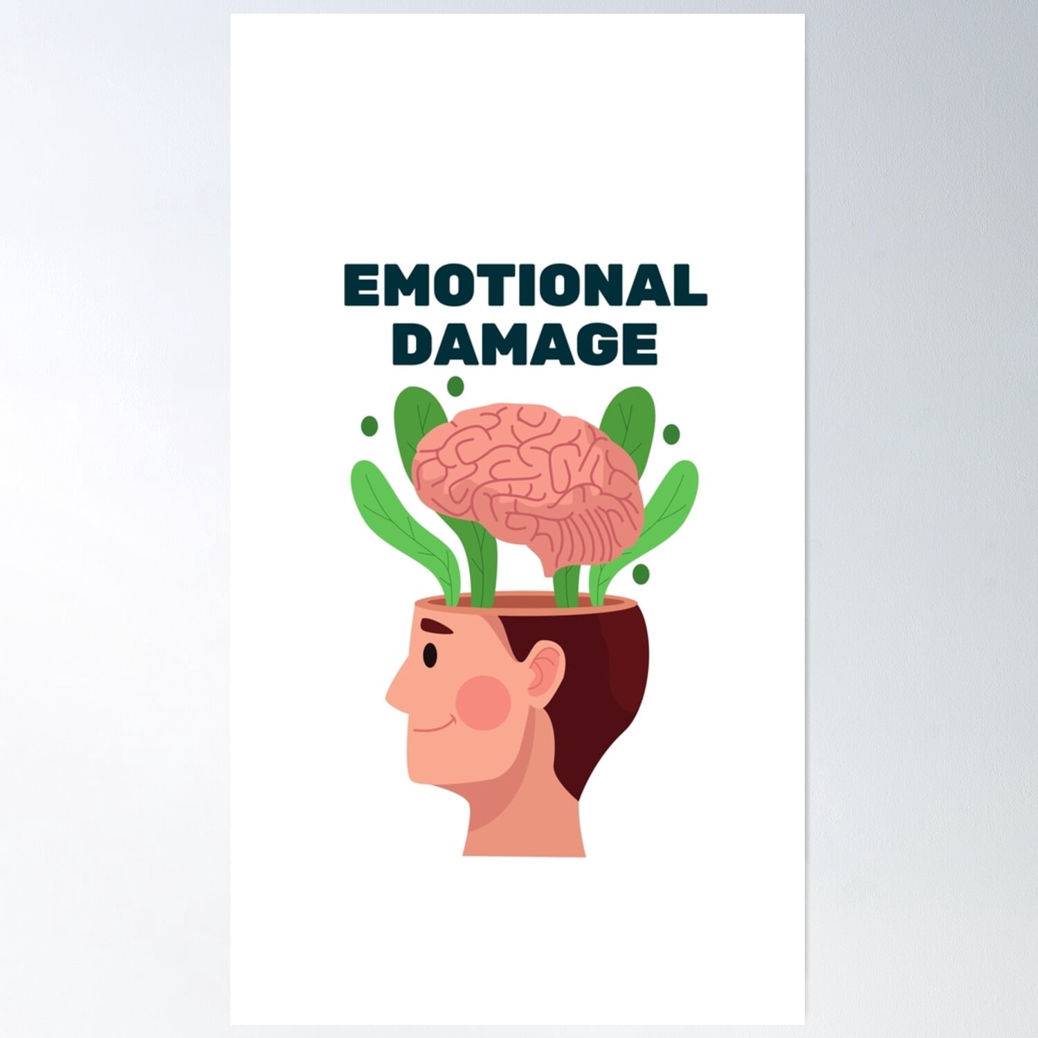 Emotional Damage Poster Wall Art, Modern Wall Decor, 8x12 UNFRAMED ...