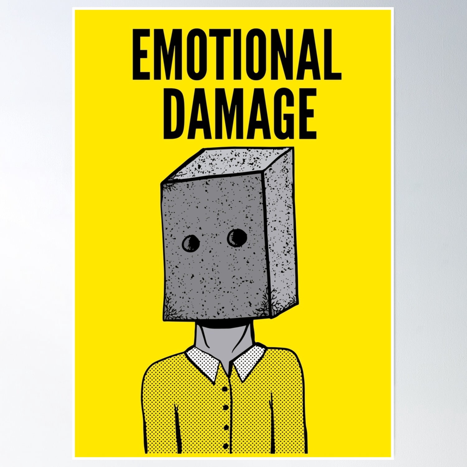 Emotional Damage Poster Wall Art, Modern Wall Decor, 8x12 UNFRAMED ...