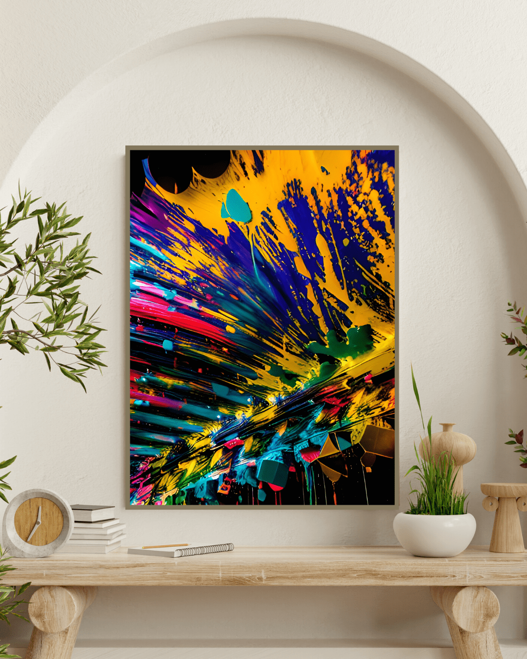 Emotional Landscapes - Abstract Expressionism Canvas Wall Art - Walmart.com
