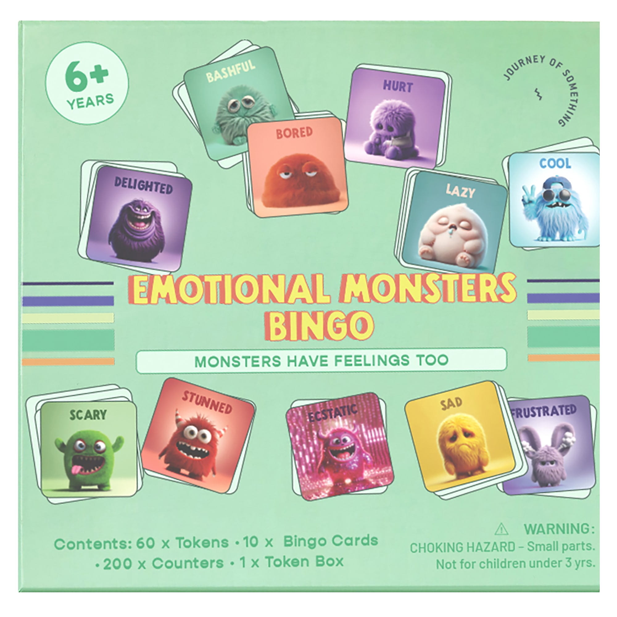 Journey of Something: Emotional Monsters Bingo - Classic Game, Learn ...