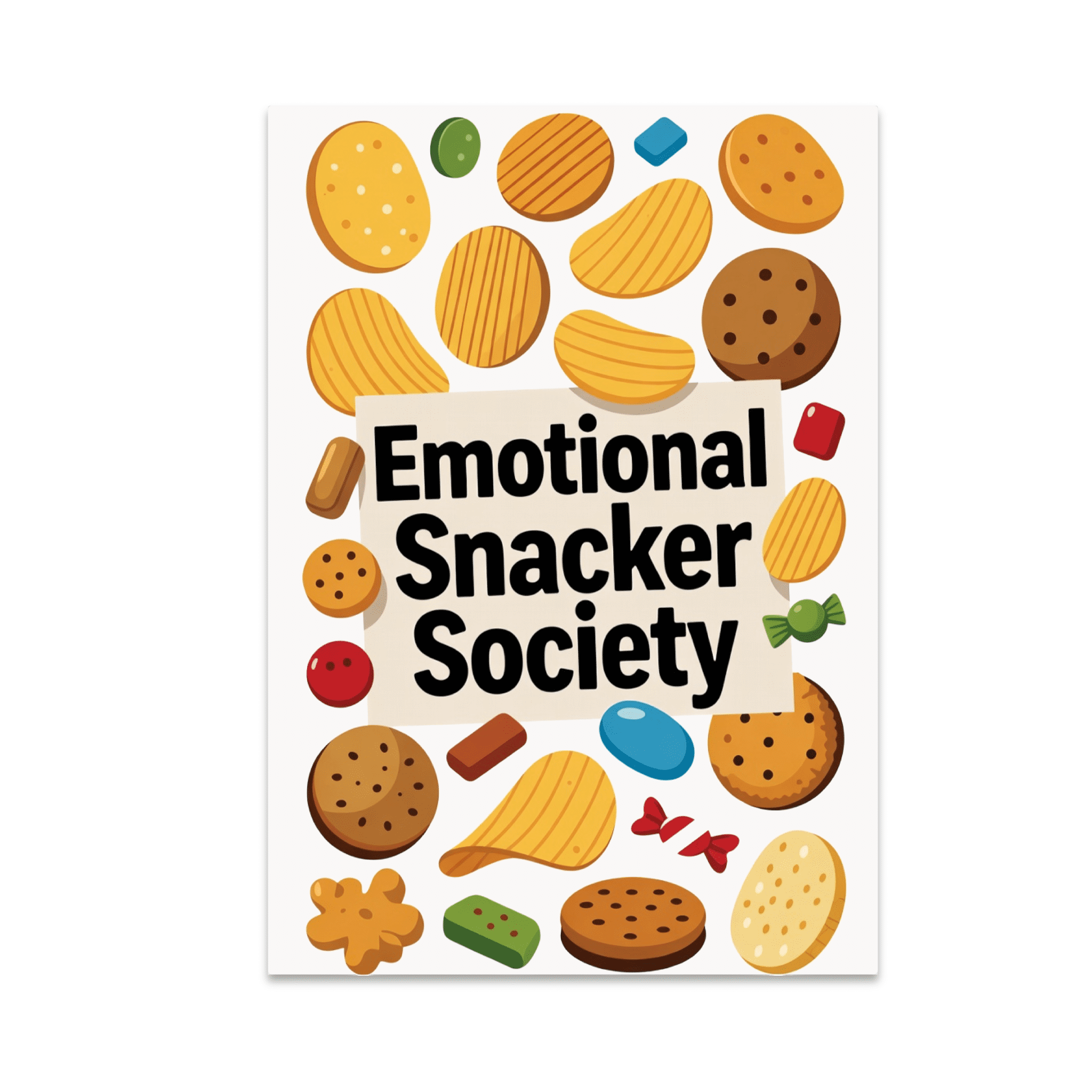Emotional Snacker Society Poster - Snack Lover Wall Decor - 13x19 ...