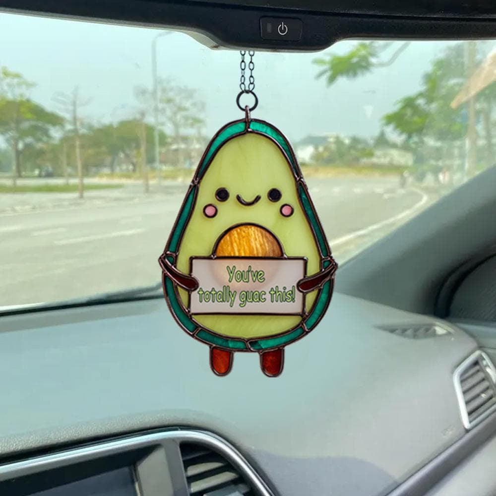 Emotional Support Avocado Wavy Acrylic Suncatcher,â€œYouâ€™ve Totally ...