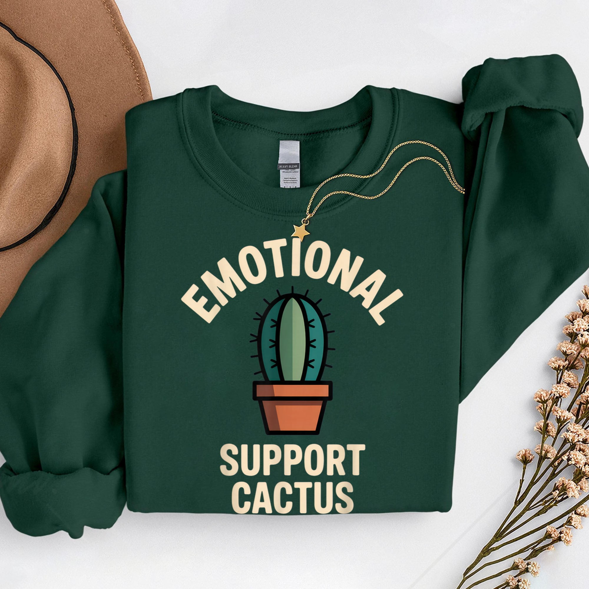 Emotional Support Cactus Succulent Humor Outfit – T-Shirt, Hoodie ...