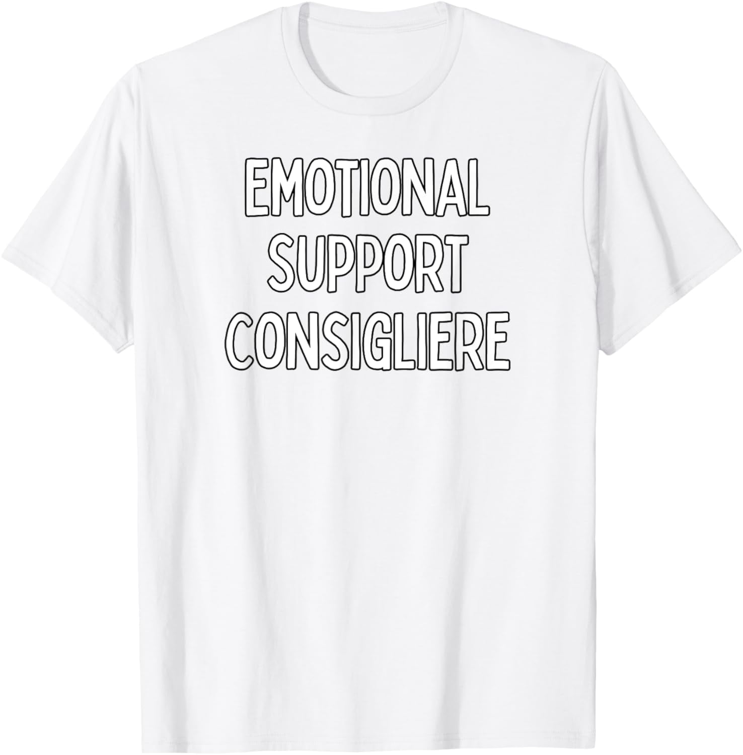 Emotional Support Consigliere T-Shirt men and women can wear, black ...