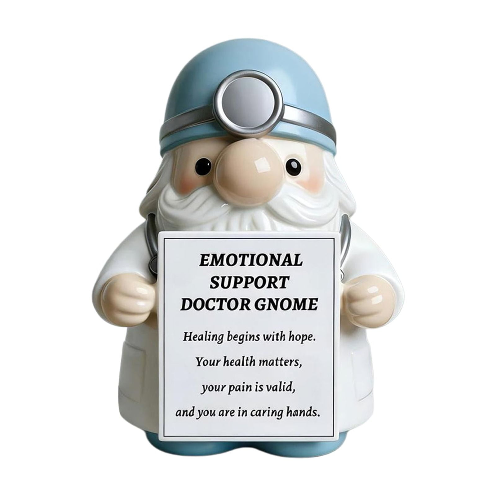 Emotional Support Doctor Gnome Collectible, Hand-Painted Resin Figurine ...