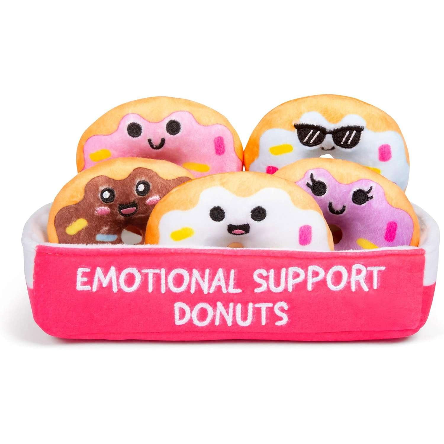 Emotional Support Donuts Plush Toys by Emotional Support Pals, 5 Mini ...