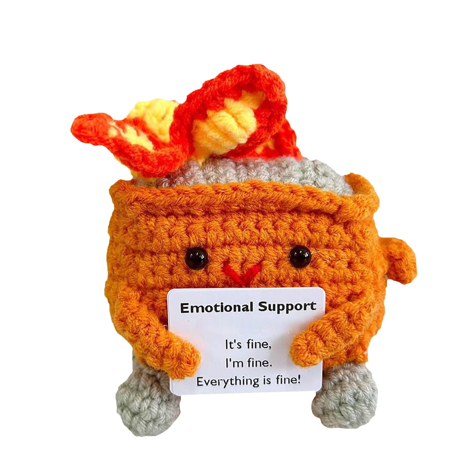 Emotional Support Dumpster- Handmade Crochet Dumpster Fire Doll ...