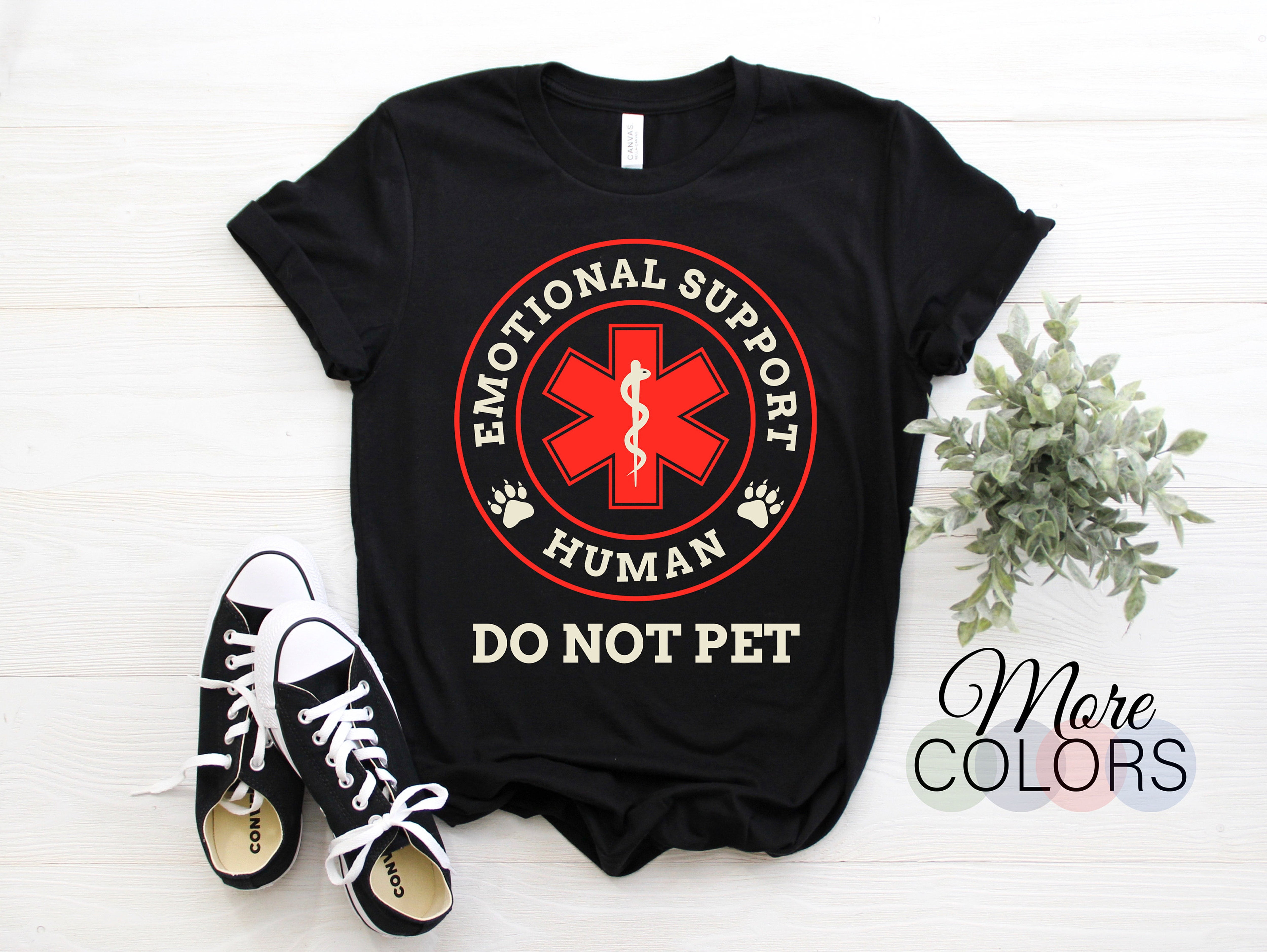 Emotional Support Human Do Not Pet Service Dog Love Humor Gift T-shirt, Adopt Dogs And Pets ...