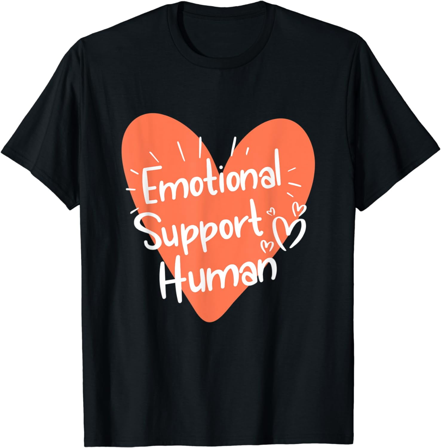 Emotional Support Human Service Dog Funny Animal Service T-Shirt ...