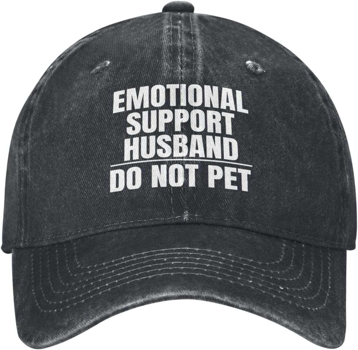 Emotional Support Husband Cap Do Not Pet Funny Mens Denim Hat - Walmart.com