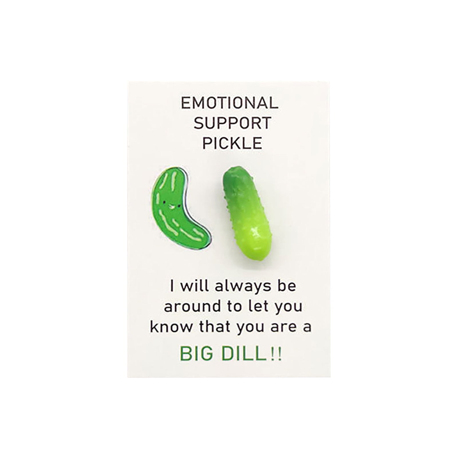Emotional Support Pickle Cute Stress Relief Companion with Funny Design ...