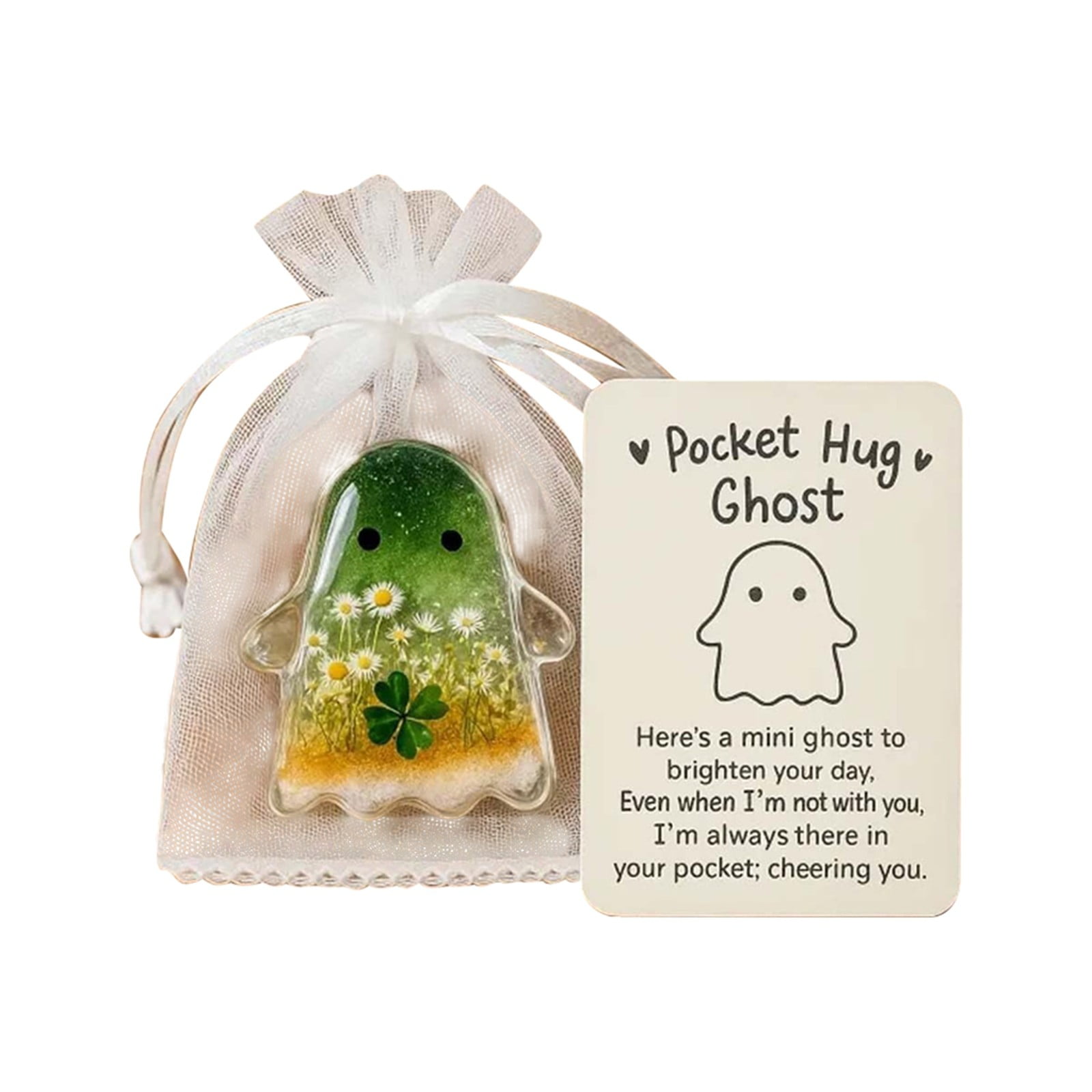 Emotional Support Pocket Ghost, Comfort Ghost with Encouragement Card ...