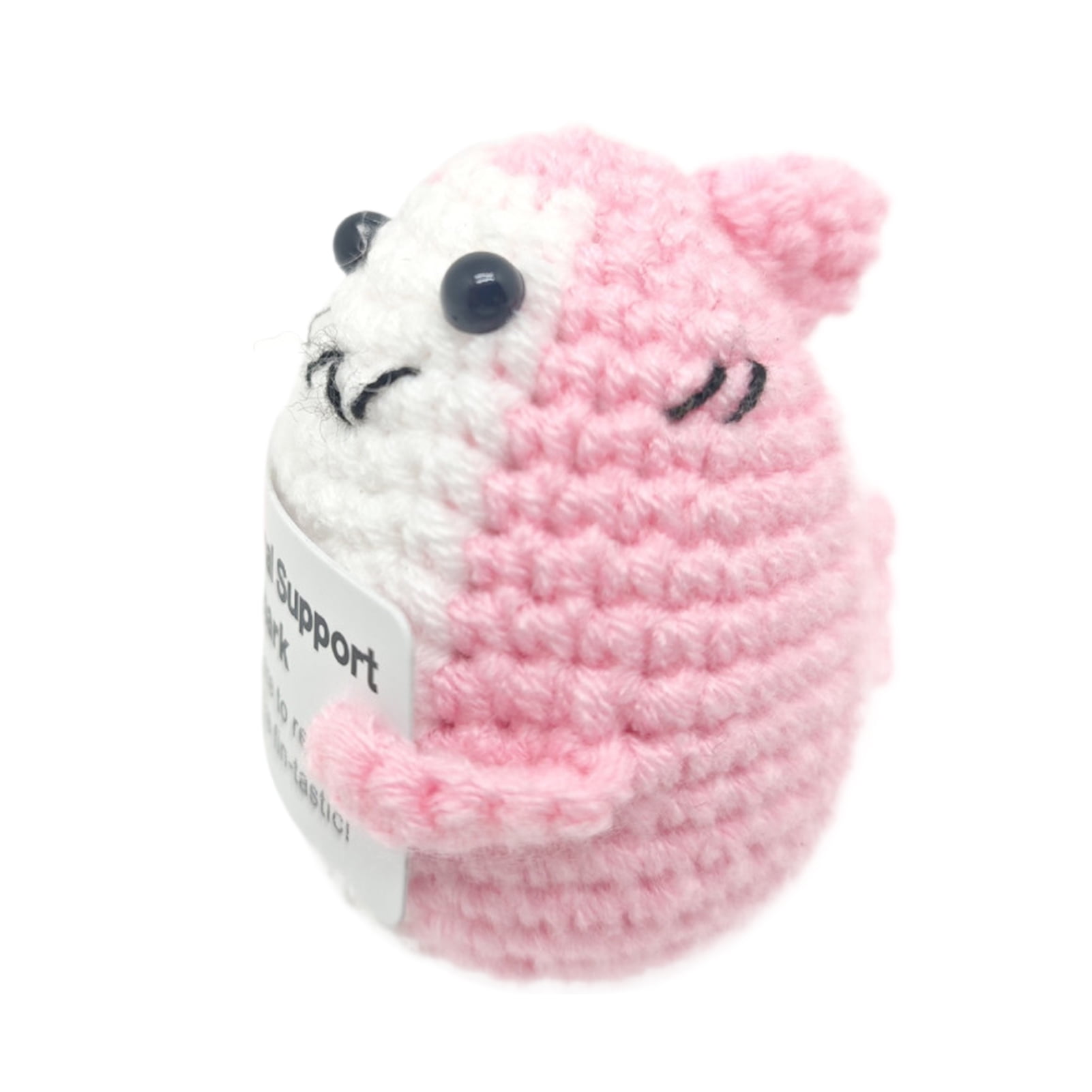 Emotional Support Shark，Positive Knitted Shark，With Inspirational Card ...