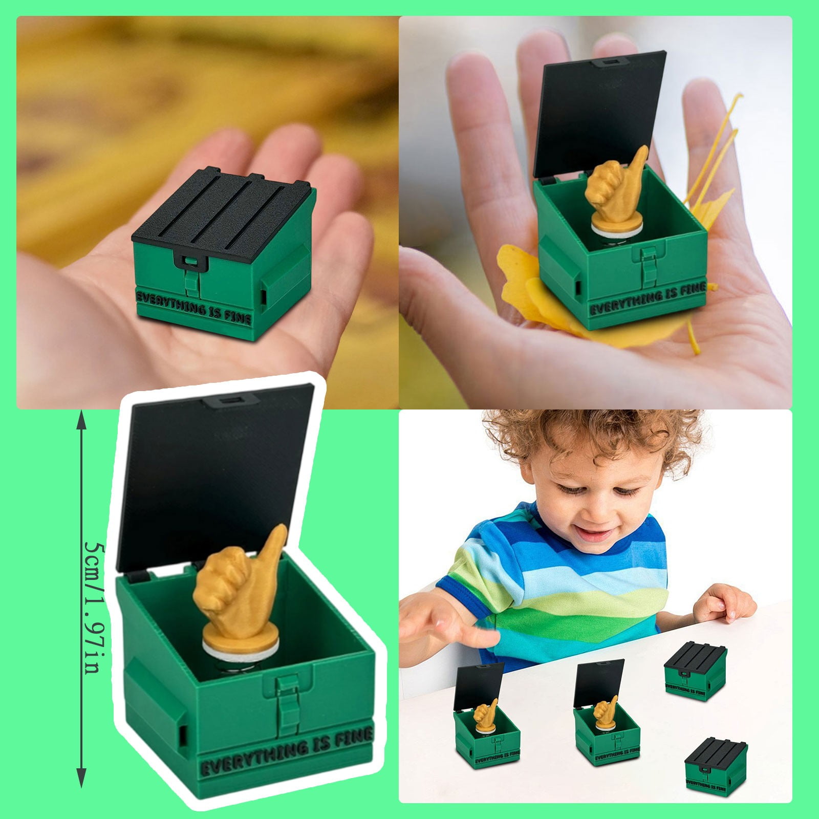 Emotional Trash Can Pop-Up Gift - Thumbs Up Box Interactive Surprise ...